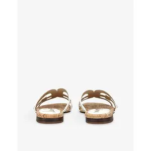 Sam Edelman Woven Bay Sandals - White/comb