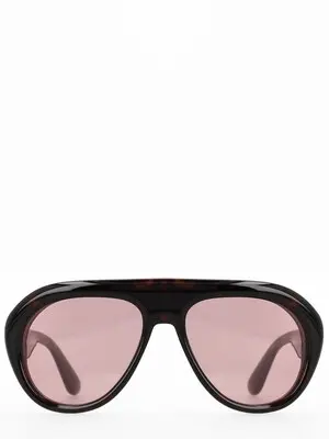 ROTATE BY BIRGER CHRISTENSEN Pilot Aviator Sunglasses - Brown