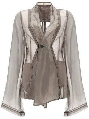Rick Owens Giacca Monopetto Stag - Grey