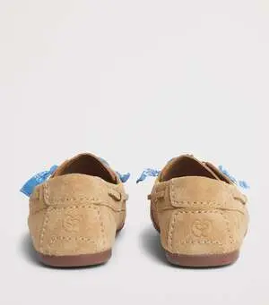 Maje Suede Boat Shoes