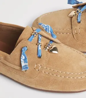Maje Suede Boat Shoes