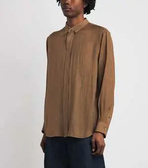 SYSTEM Hidden Button Shirt