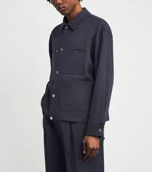 WOOYOUNGMI Wool Patch Pocket Shirt