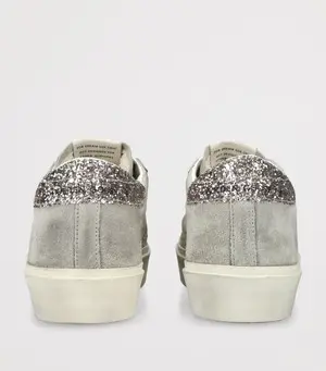 GOLDEN GOOSE Hi Star Suede Sneakers With Glitter Detail