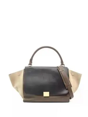 Celine 2000s Medium Trapeze Handbag - Brown