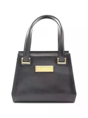 Dior 2000s Cd Logo Leather Tote Bag