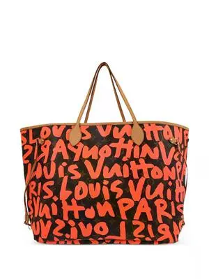 LOUIS VUITTON Monogram Graffiti Neverfull Gm Tote Bag