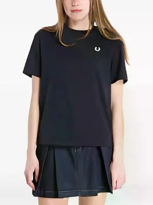 Fred Perry Crew Neck Logo T-shirt - Blue