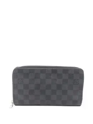 LOUIS VUITTON 2021 Zippy Organizer Nm Checked-pattern Wallet - Black