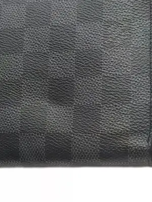 LOUIS VUITTON 2021 Zippy Organizer Nm Checked-pattern Wallet - Black