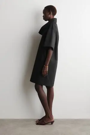 Cos Mock-neck Cocoon Mini Dress