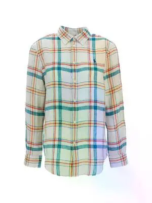 Polo Ralph Lauren Check Pattern Linen Shirt