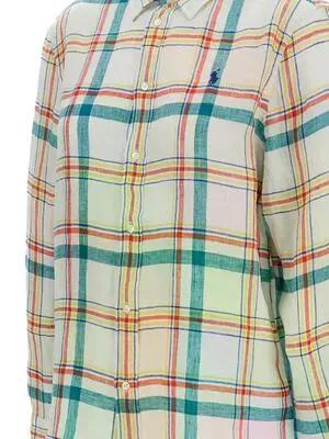 Polo Ralph Lauren Check Pattern Linen Shirt