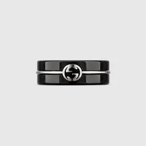 Gucci Interlocking G Corundum Ring - White Gold