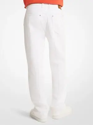 Michael Kors Finn Straight-leg Stretch Denim Jeans