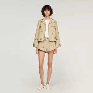 Sandro Striped Shorts For Women
