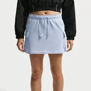 Nike Phoenix Fleece Mid-rise Cargo Miniskirt