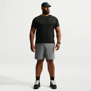 Nike Miler Dri-fit 7" Brief-lined Running Shorts - Grey