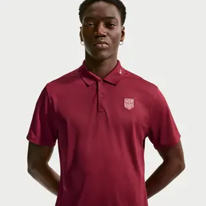 Nike Usmnt Victory Dri-fit Soccer Polo - Red