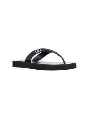 Gucci Mila Double G Sandals - Black