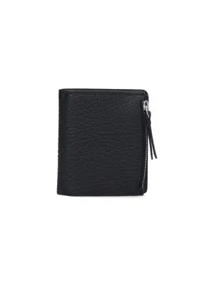 MAISON MARGIELA Zip Wallet "four Stitches - Black
