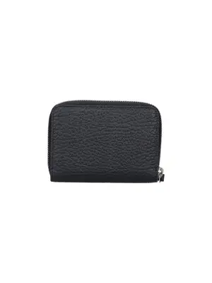 MAISON MARGIELA Zip Wallet "four Stitches - Black