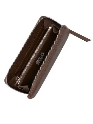 MAISON MARGIELA Zip Wallet "four Stitches - Brown