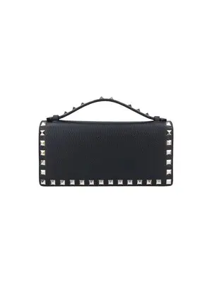 Valentino Garavani Wallet With Chain "rockstud - Black