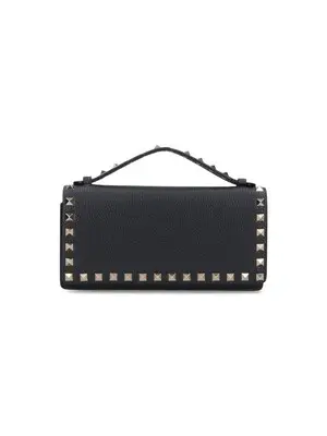 Valentino Garavani Wallet With Chain "rockstud" Black