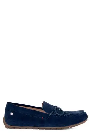 Minnetonka Water Resistant Driving Loafer - Navy