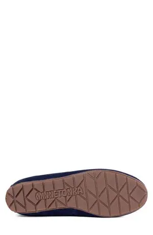 Minnetonka Water Resistant Driving Loafer - Navy