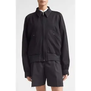 MAISON MARGIELA Wool Gabardine Sports Jacket - Black