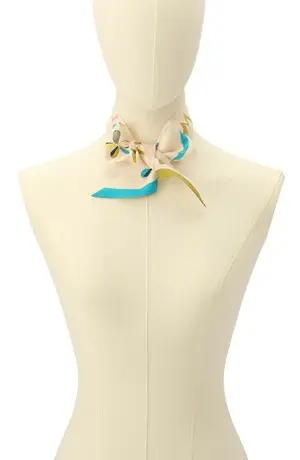 Kate Spade New York Scribble Silk Skinny Scarf
