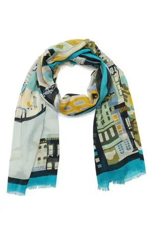 Kate Spade New York Nyc Map Oblong Scarf