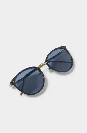 KATIE LOXTON Santorini Cat Eye Sunglasses - Navy