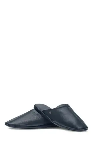 TOGAS Glen Leather Slippers - Blue