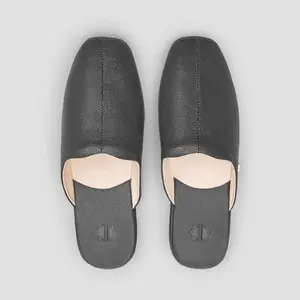 TOGAS Glen Leather Slippers - Grey