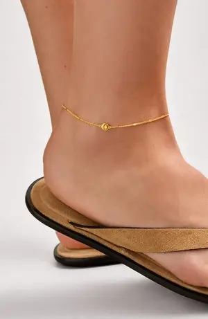 KATIE LOXTON Aphira Anklet With Star Charm
