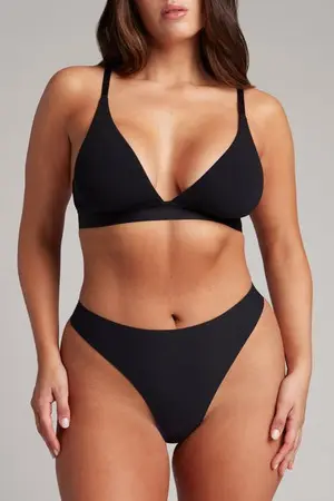 NEGATIVE UNDERWEAR Base High Thong - Black