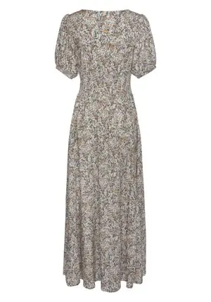 LASCANA Floral Print V-neck Maxi Dress