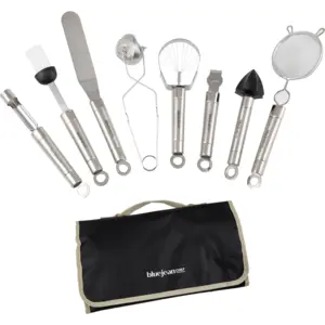 BLUE JEAN CHEF 8-piece Kitchen Tool And Gadget Set - Silver