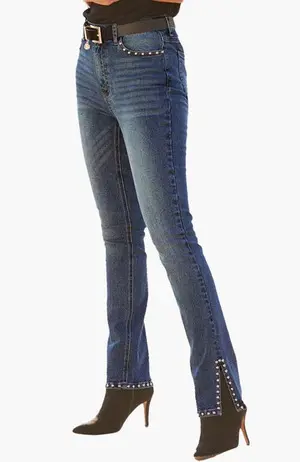 LASCANA LASCANA Embellished Split Hem Jeans