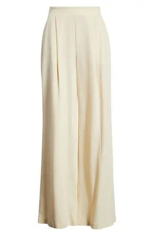 Hue Coastal Palazzo Pants - Ecru