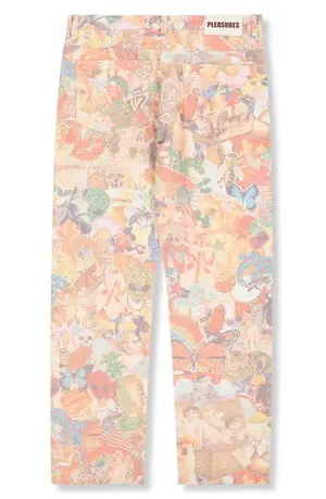 PLEASURES Stickers Straight Leg Jeans - Multi