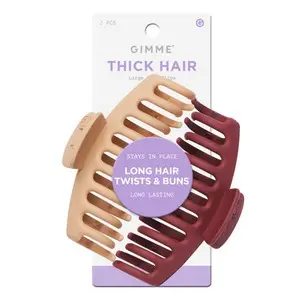 GIMME BEAUTY Hair Claw Clips - Brown