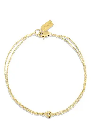SET & STONES Love Knot Double Strand Bracelet - Gold