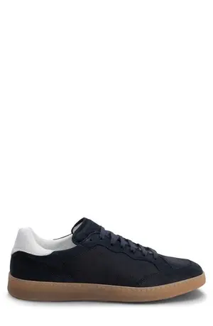Robert Barakett Rodney Court Leather Sneaker - Blue Night