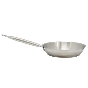 MEGACHEF Professional Kitchen 10 Inch Round Stainless Steel Fry Pan