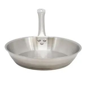 MEGACHEF Professional Kitchen 10 Inch Round Stainless Steel Fry Pan