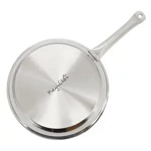 MEGACHEF Professional Kitchen 10 Inch Round Stainless Steel Fry Pan